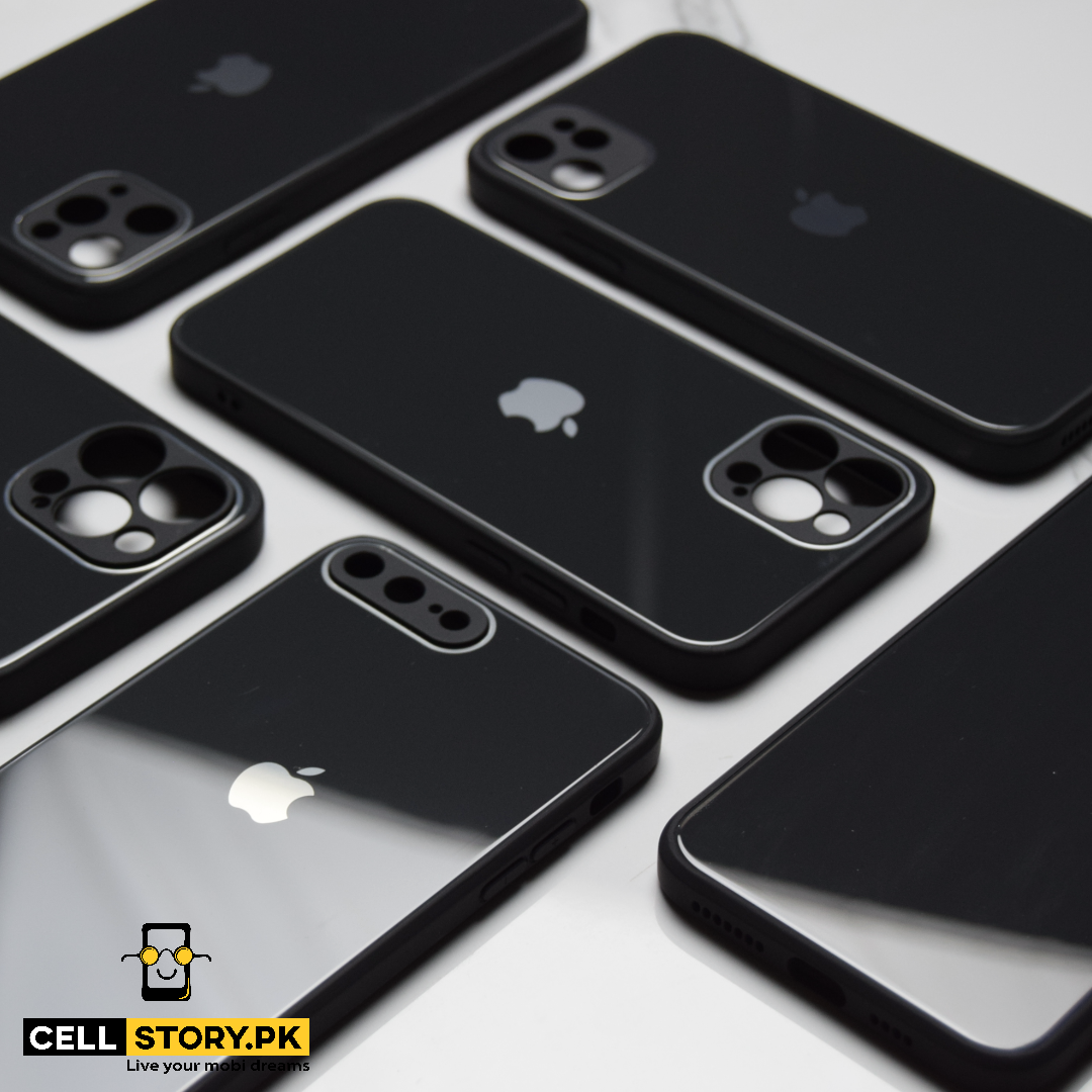 Apple logo case for iPhone models