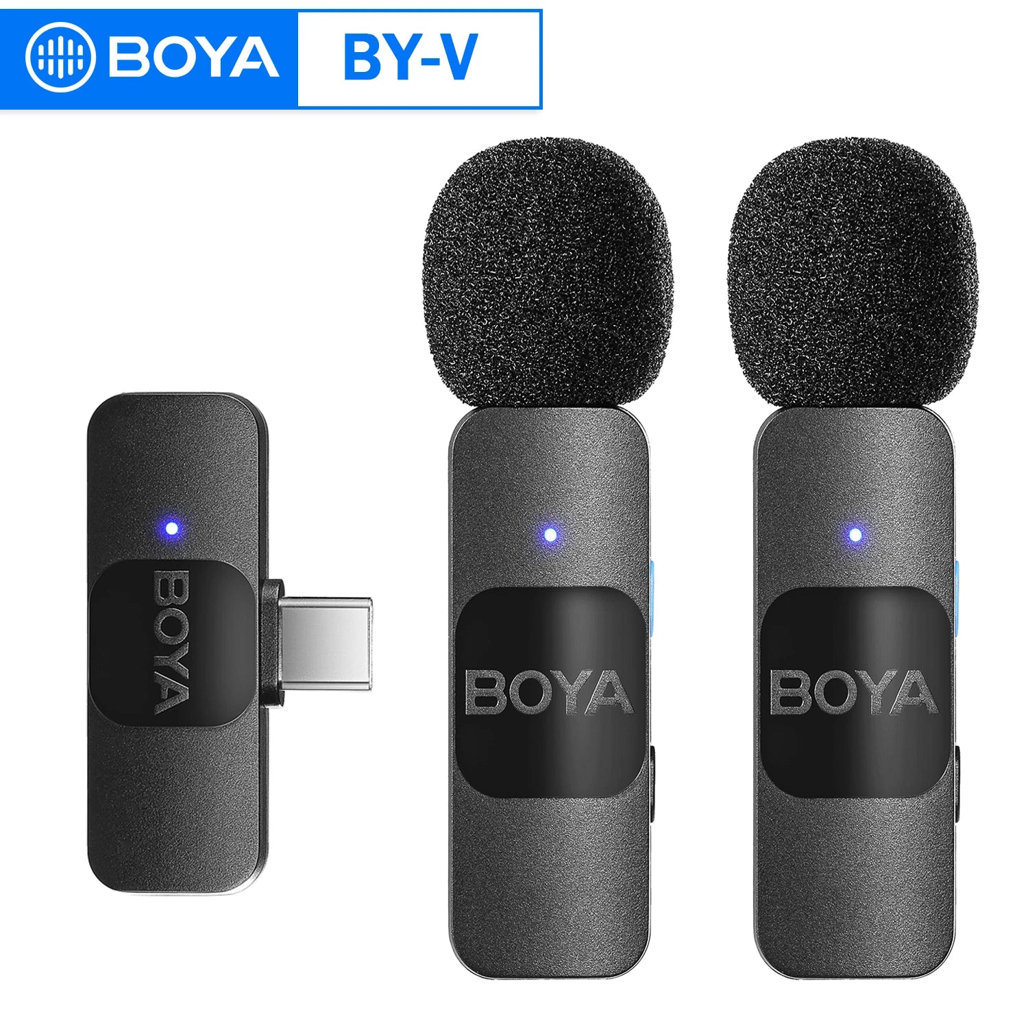 BOYA DUAL WIRELESS MICROPHONE BY-MW3 ~ TYPE-C CONNECTOR