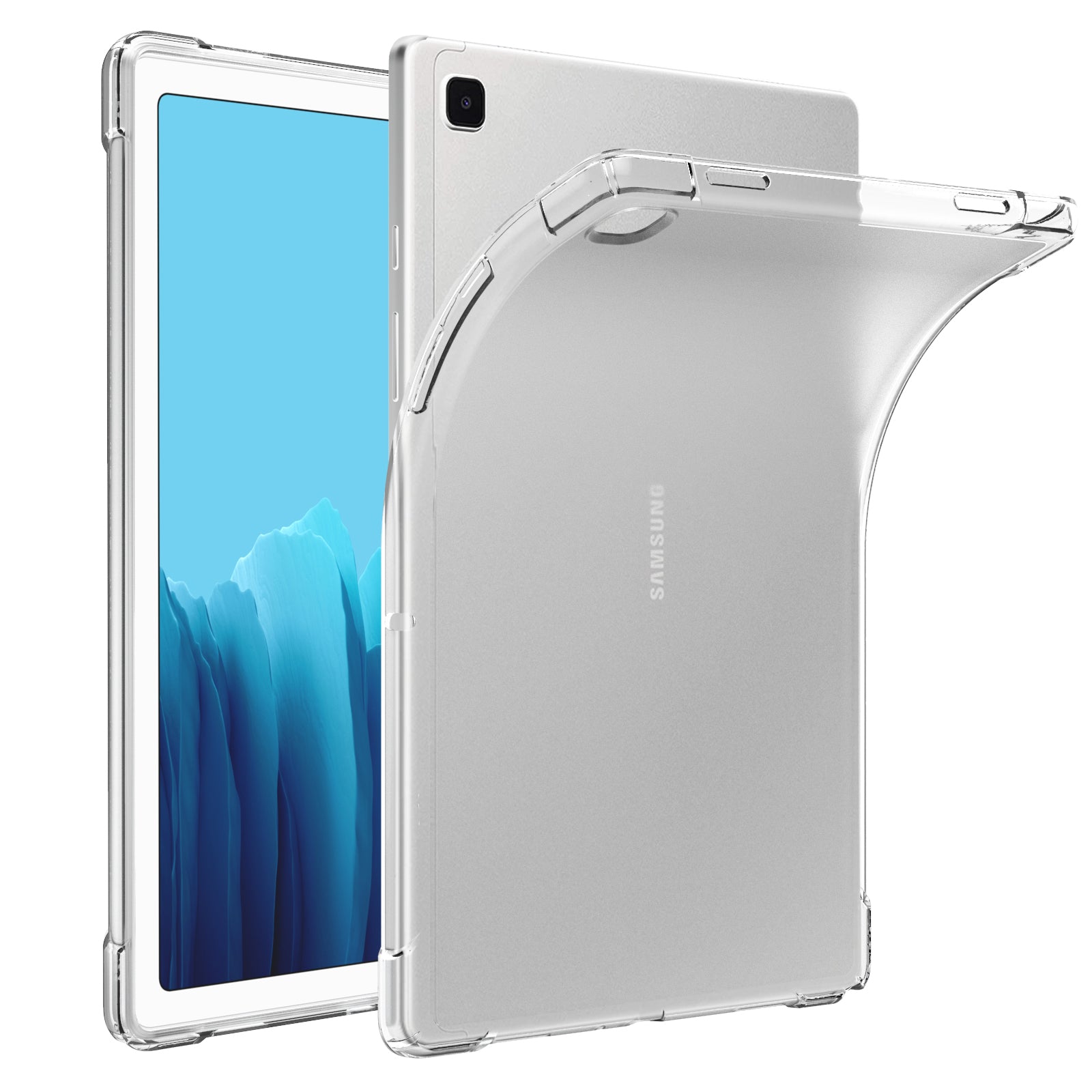 Samsung Galaxy Tab A7 T500 Clear Silicon TPU Corner Case